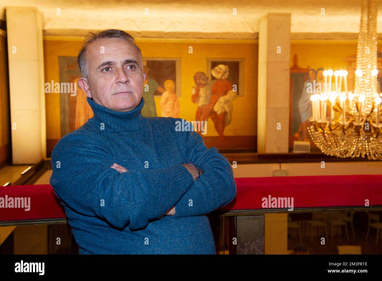 2022 december 13 - Italy, Milan, Manzoni Theater - Actors photo call ...