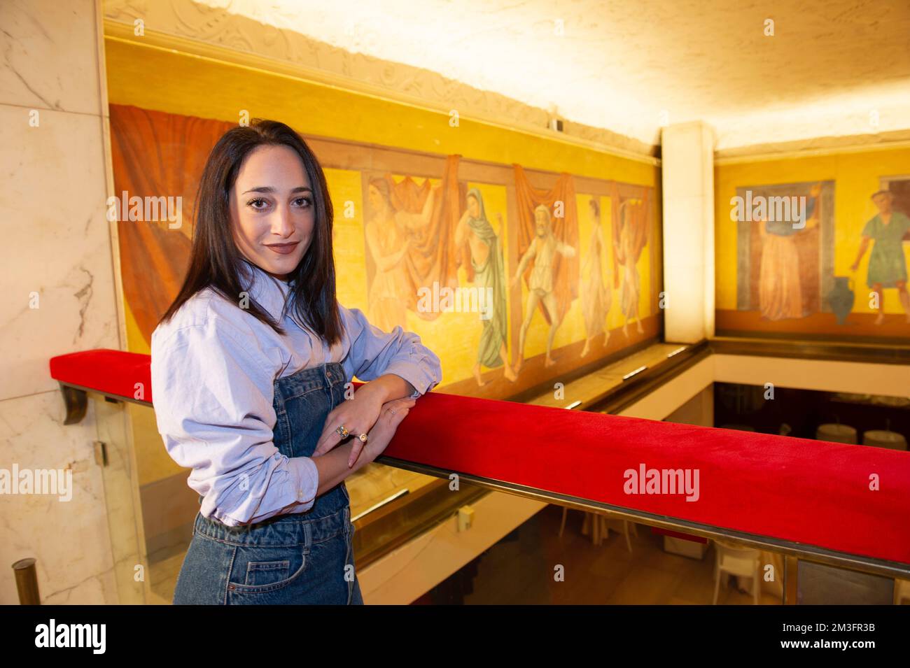2022 december 13 - Italy, Milan, Manzoni Theater - Actors photo call ...