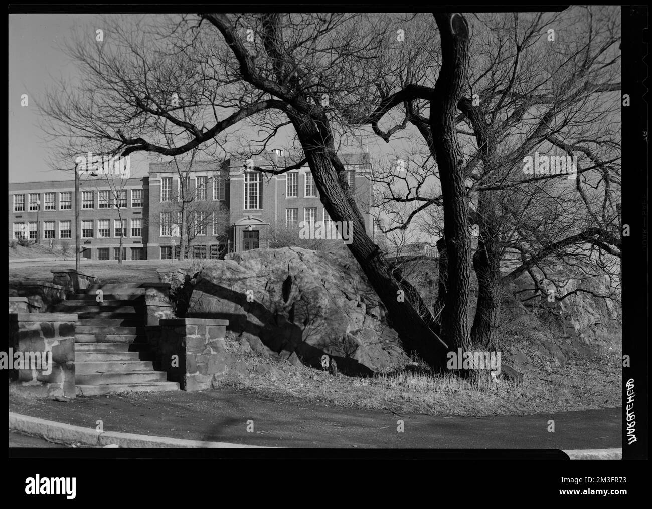 Marblehead High School , Schools, Trees. Samuel Chamberlain Photograph ...