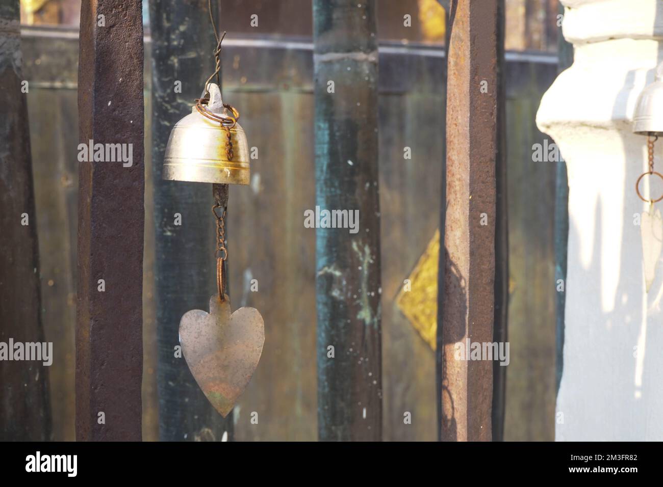 Ancient bells about religious ceremonies of Thailand Stock Photo - Alamy