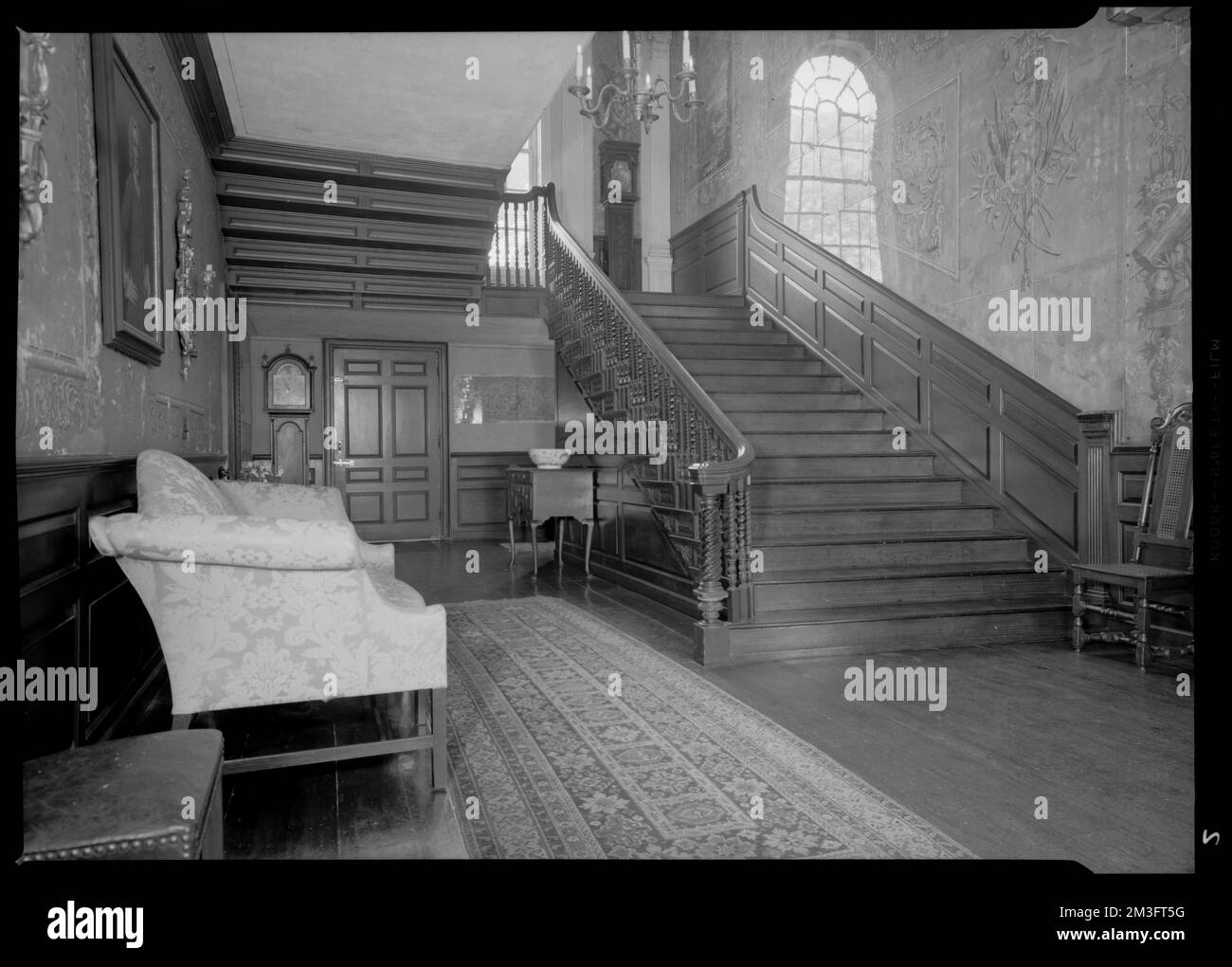 Marblehead, Lee Mansion, stair hall , Interiors, Stairways. Samuel ...