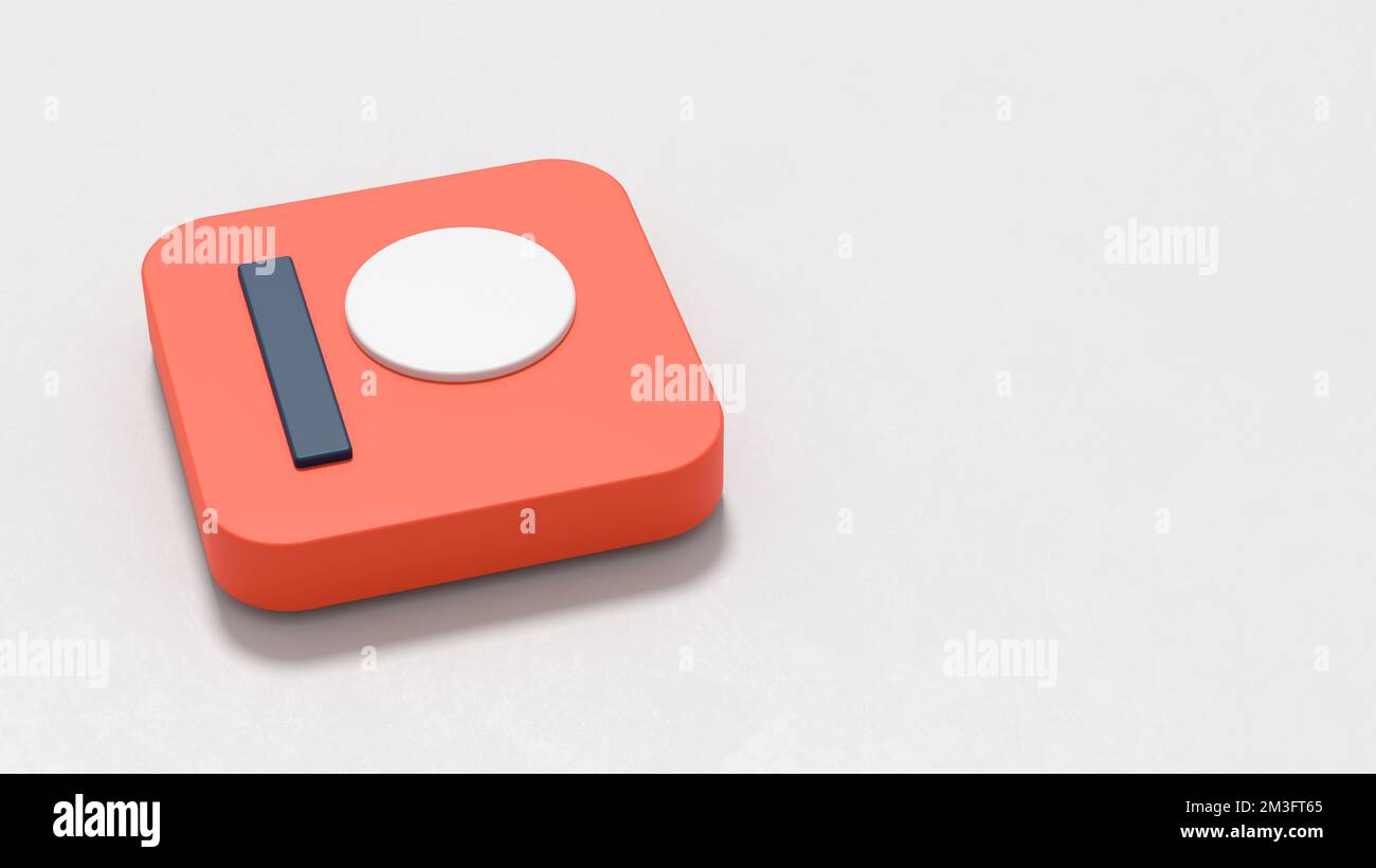 Patreon App Icon on Gray Background with Copy Space Stock Photo - Alamy