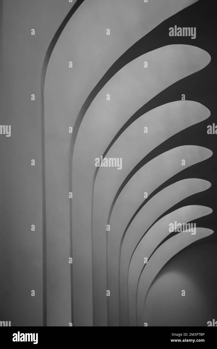 Curved patterns Black and White Stock Photos & Images - Alamy
