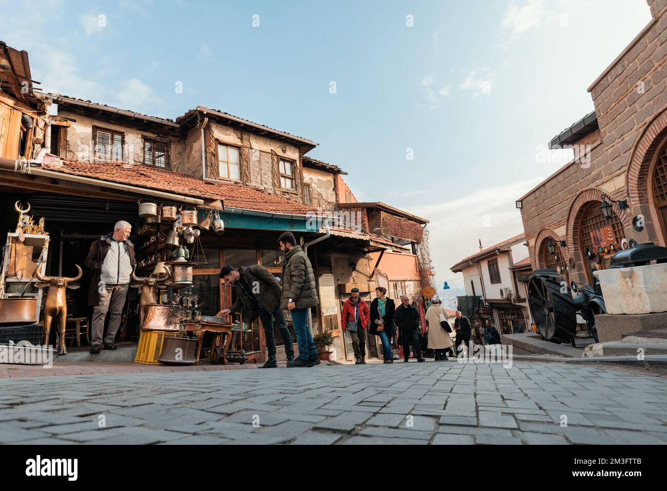Ankara-Turkey, December 09, 2022: People shopping at the bazaar in ...