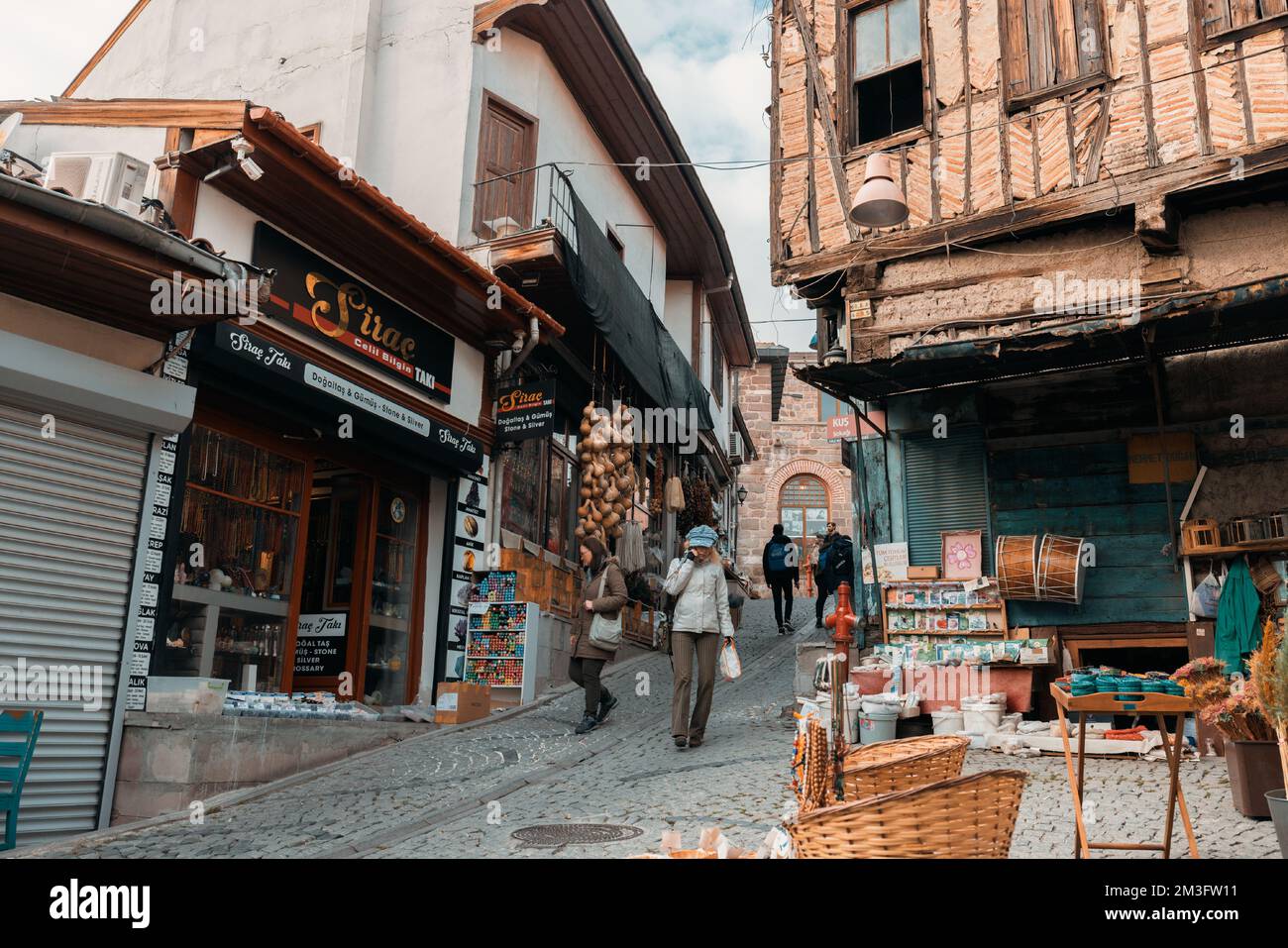 Ankara-Turkey, December 09, 2022: People shopping at the bazaar in ...