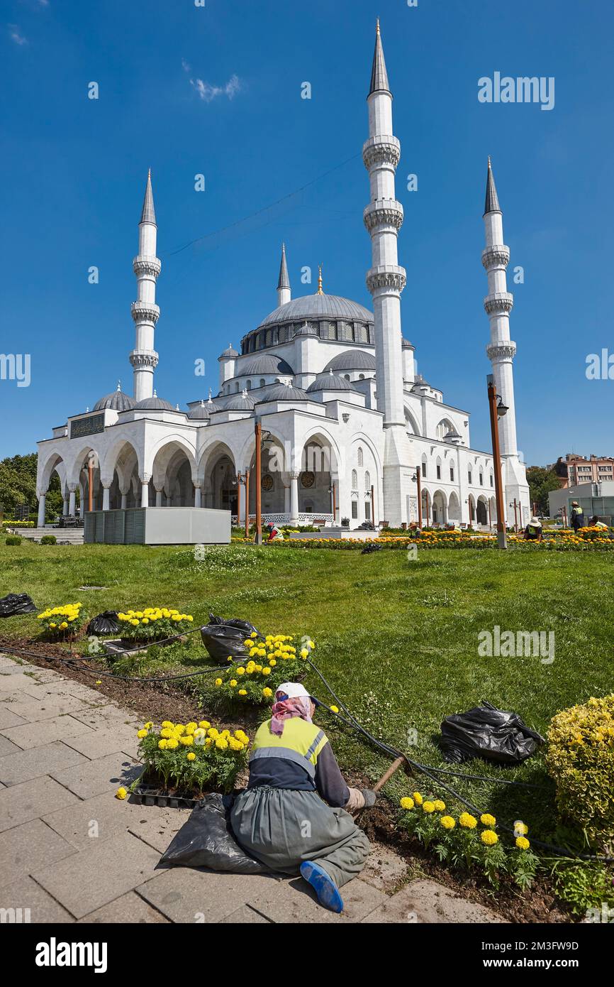 Historic Melike Hatun mosque in Ankara city center. Turkey Stock Photo ...