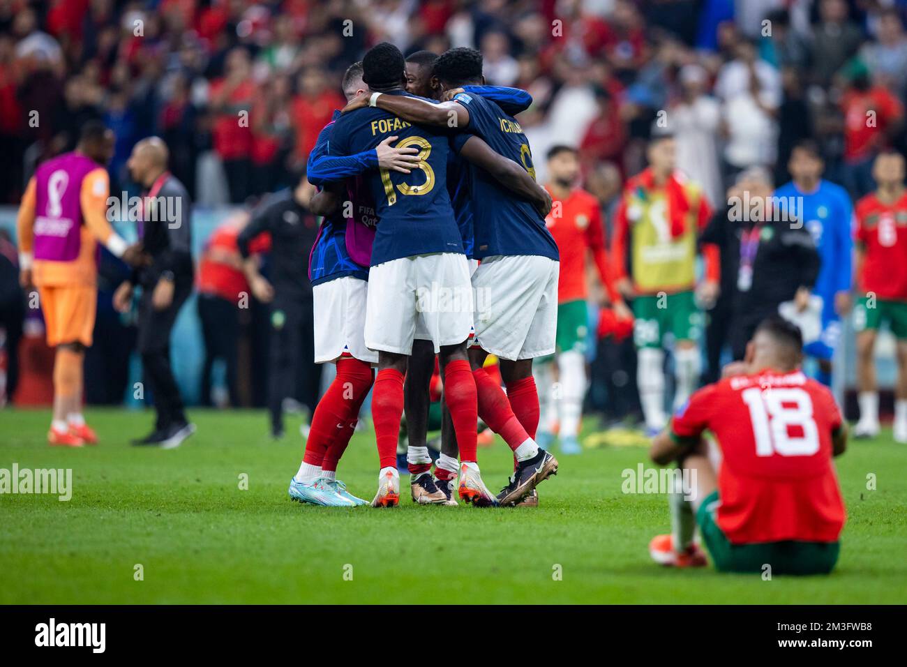Al Chaur Qatar 14th Dec 2022 Soccer World Cup France Morocco