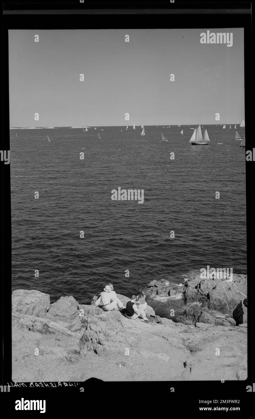 Marblehead, 'Out Beyond Lighthouse,' marine , Boats, Bodies of water ...
