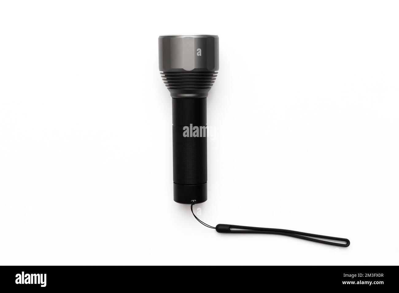 Portable Small Black Metal Lantern, Flashlight, Isolated on White ...