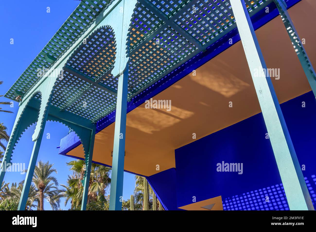 Jardin Majorelle, owned by Yves Saint Laurent. Known as The Blue Garden ...