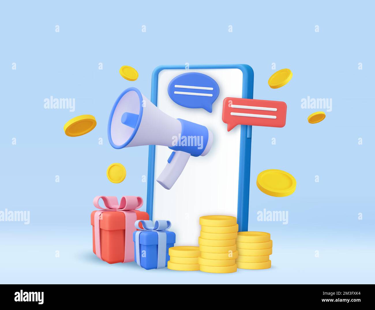 3d mobile phone Stock Vector Image & Art - Alamy