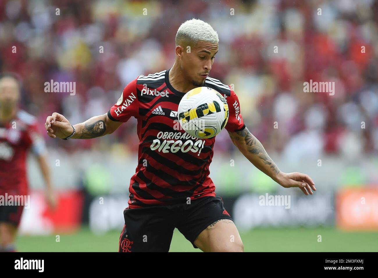 Rio de Janeiro, Brazil, November 12, 2022. Football player João Gomes ...