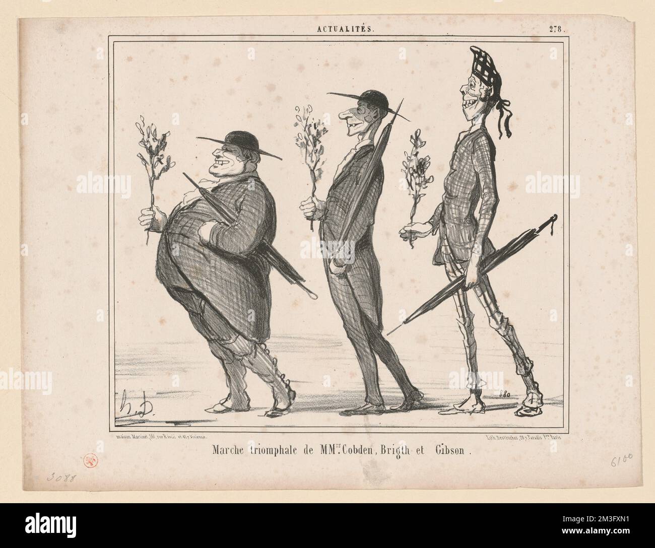 Marche triomphale... , Business people, Politicians, Cobden, Richard ...