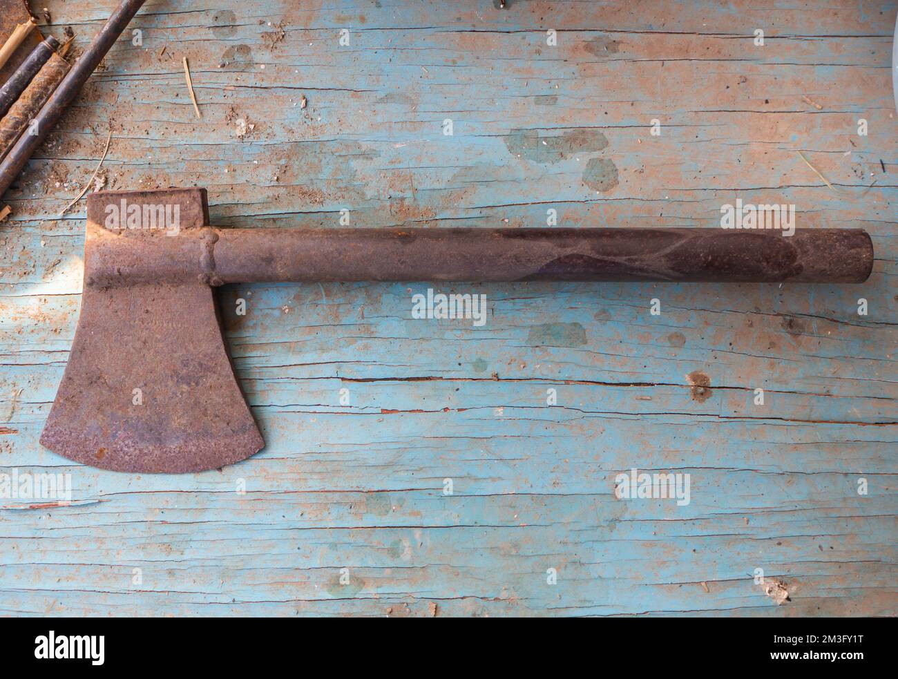 Blue ax hi-res stock photography and images - Alamy