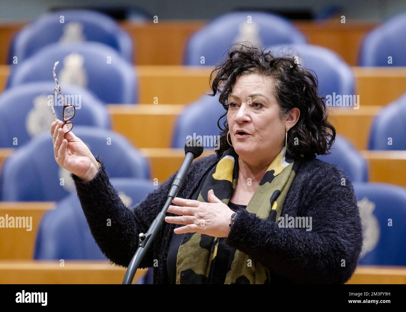 THE HAGUE - Netherlands, Caroline van der Plas (BBB) during the debate ...