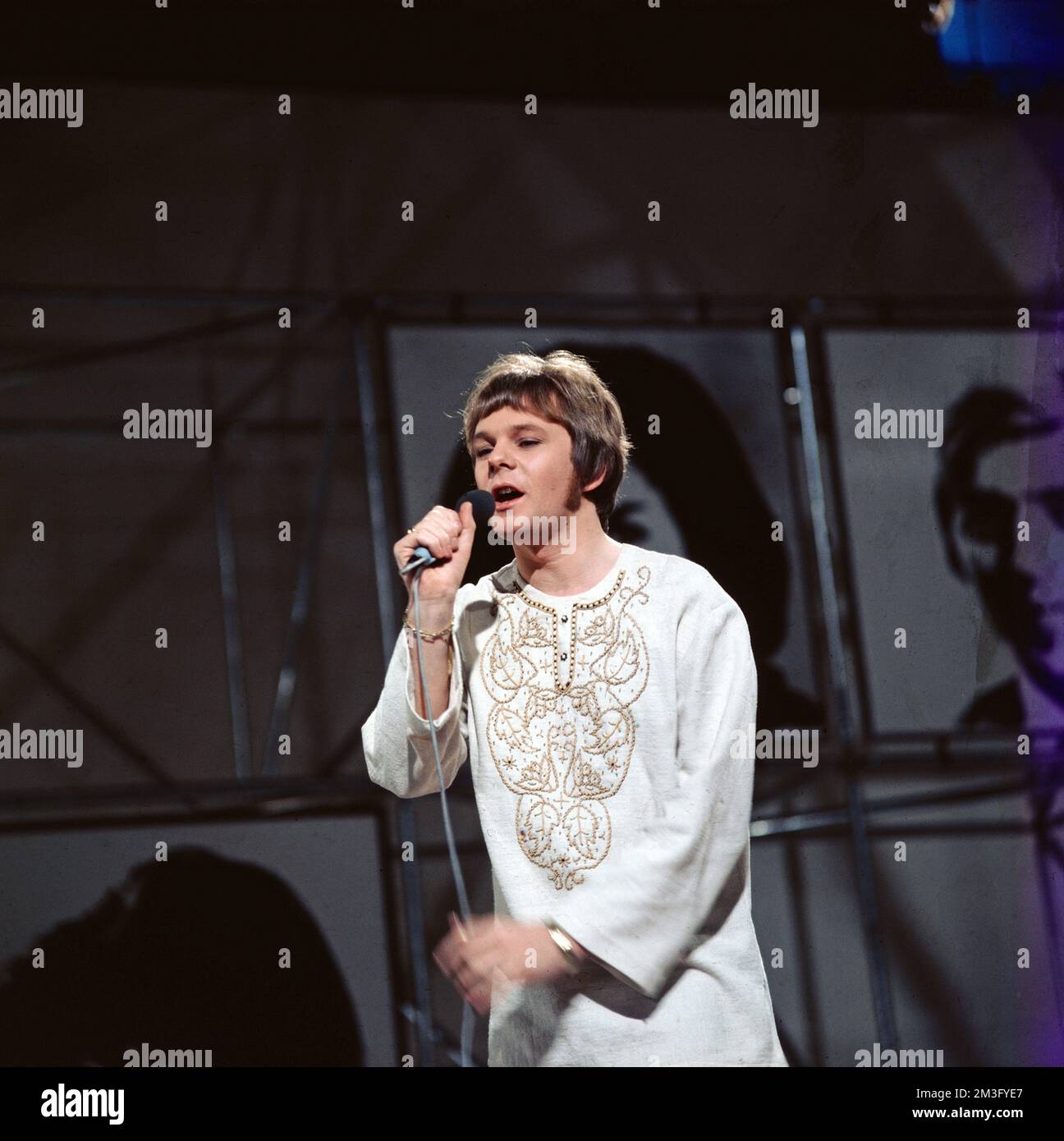 Hitparade, ZDF Musiksendung, Sänger Graham Bonney, 1969. Hitparade, ZDF ...