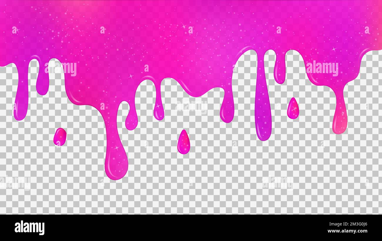 isolated Slime. Vector pink slime with glitter Stock Vector Image & Art ...