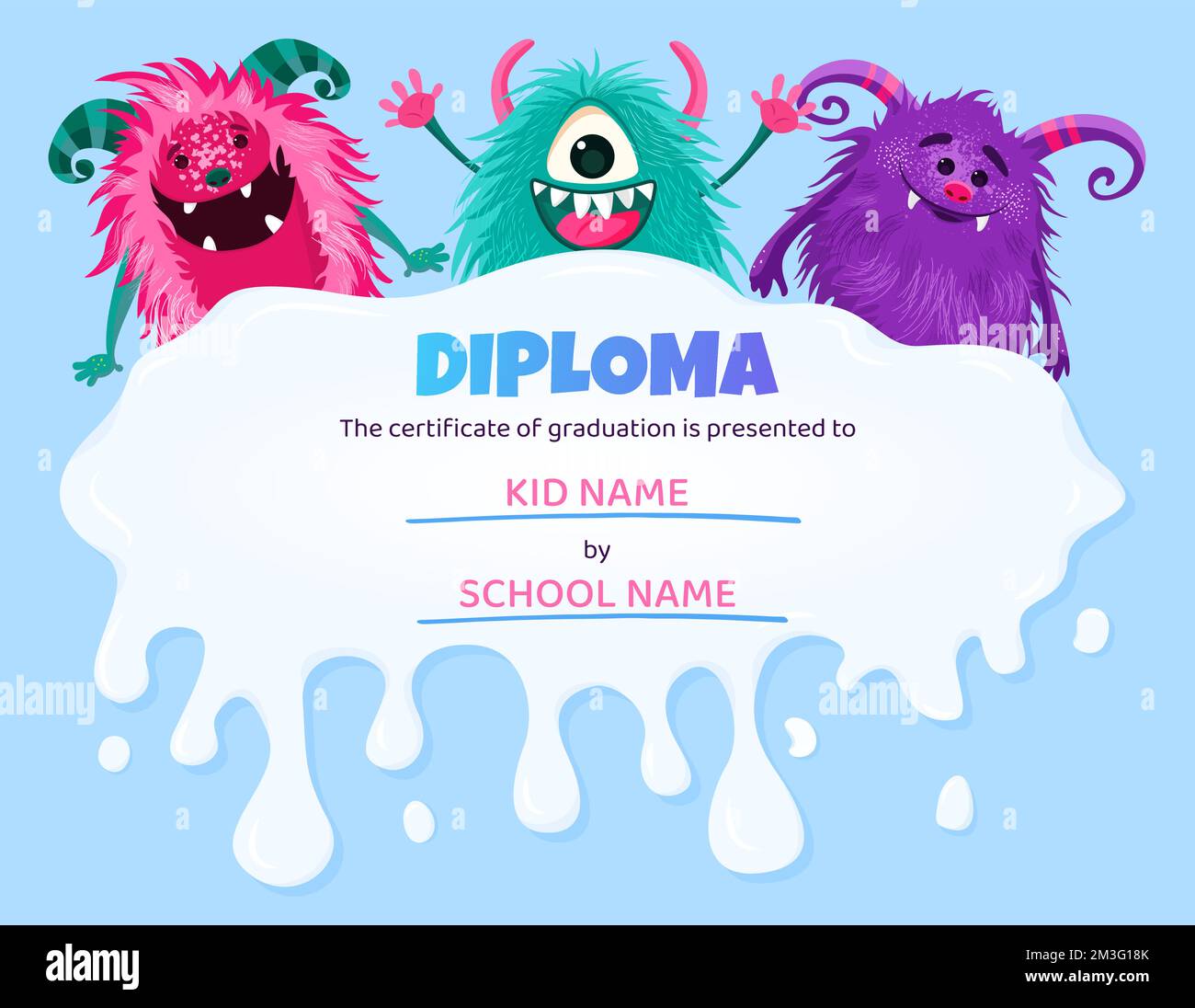 Graduate kids diploma student Stock Vector Images - Alamy