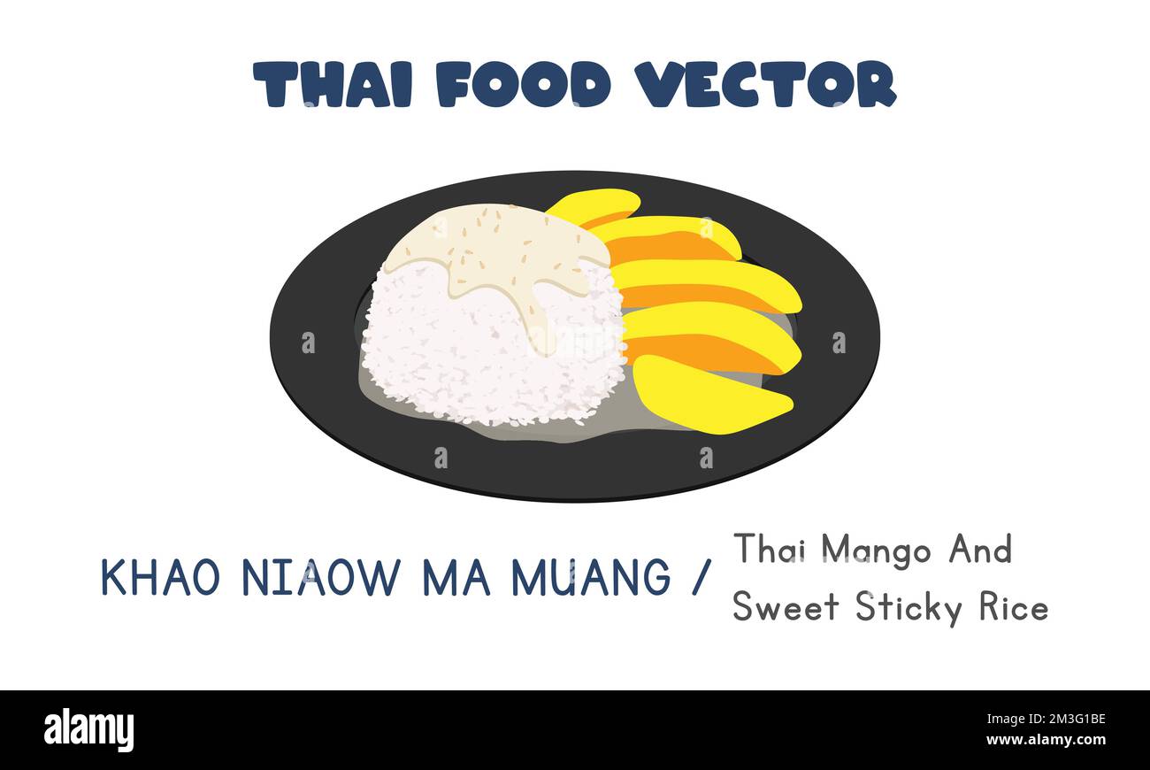 Asian thai dessert sweet Stock Vector Images - Alamy