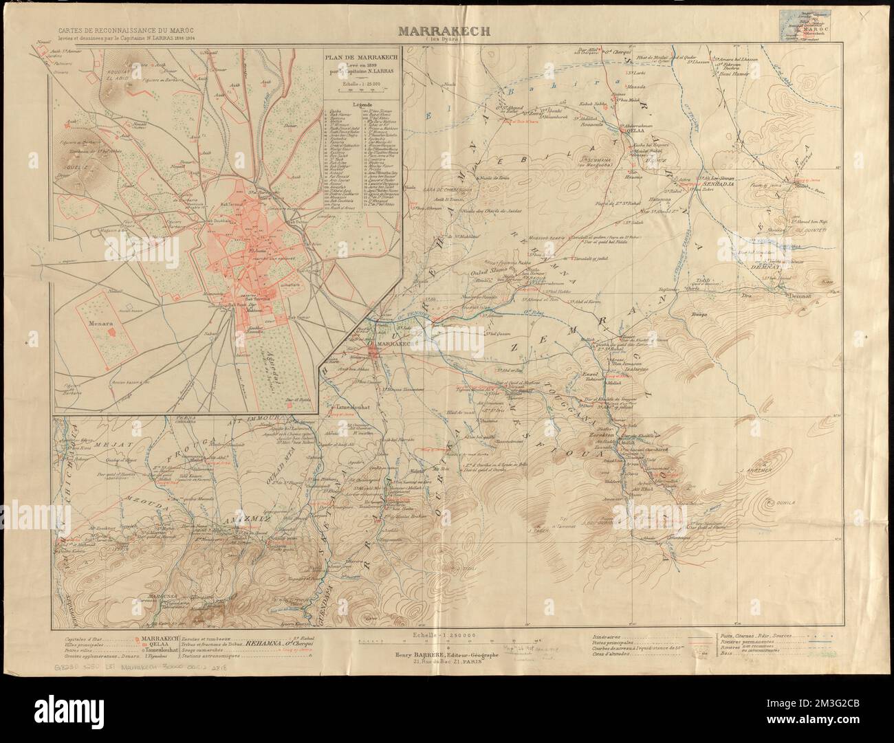 Marrakech , Marrakech Morocco, Maps Norman B. Leventhal Map Center ...