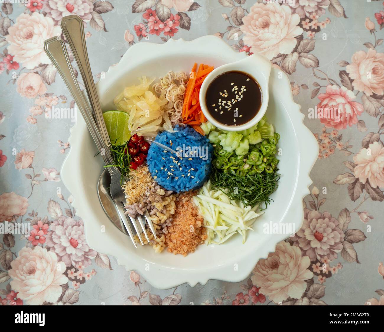 Thai food called Khao Yam Stock Photo - Alamy