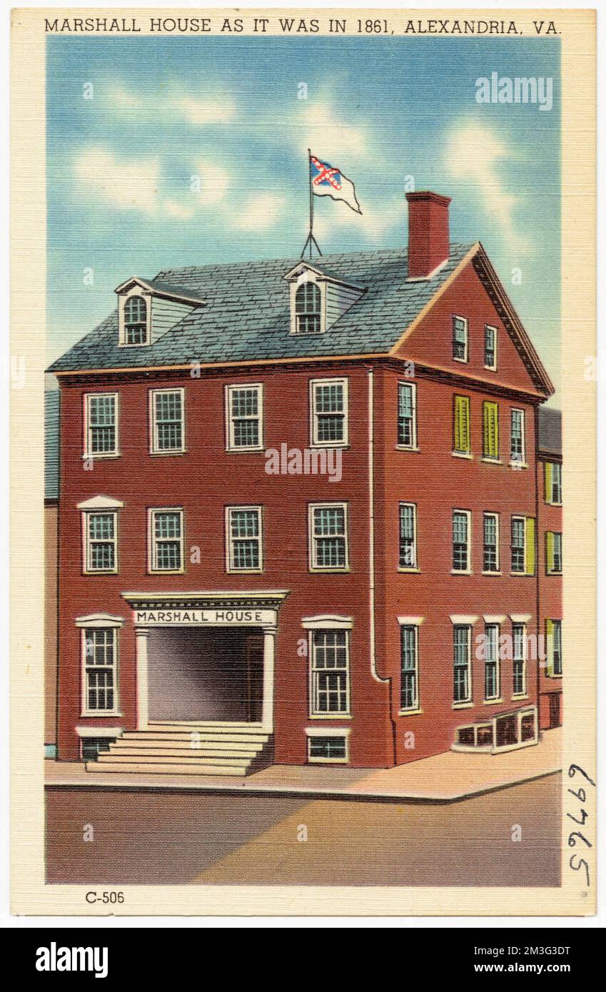 Marshall House as it was in 1861, Alexandria, VA. , Government ...