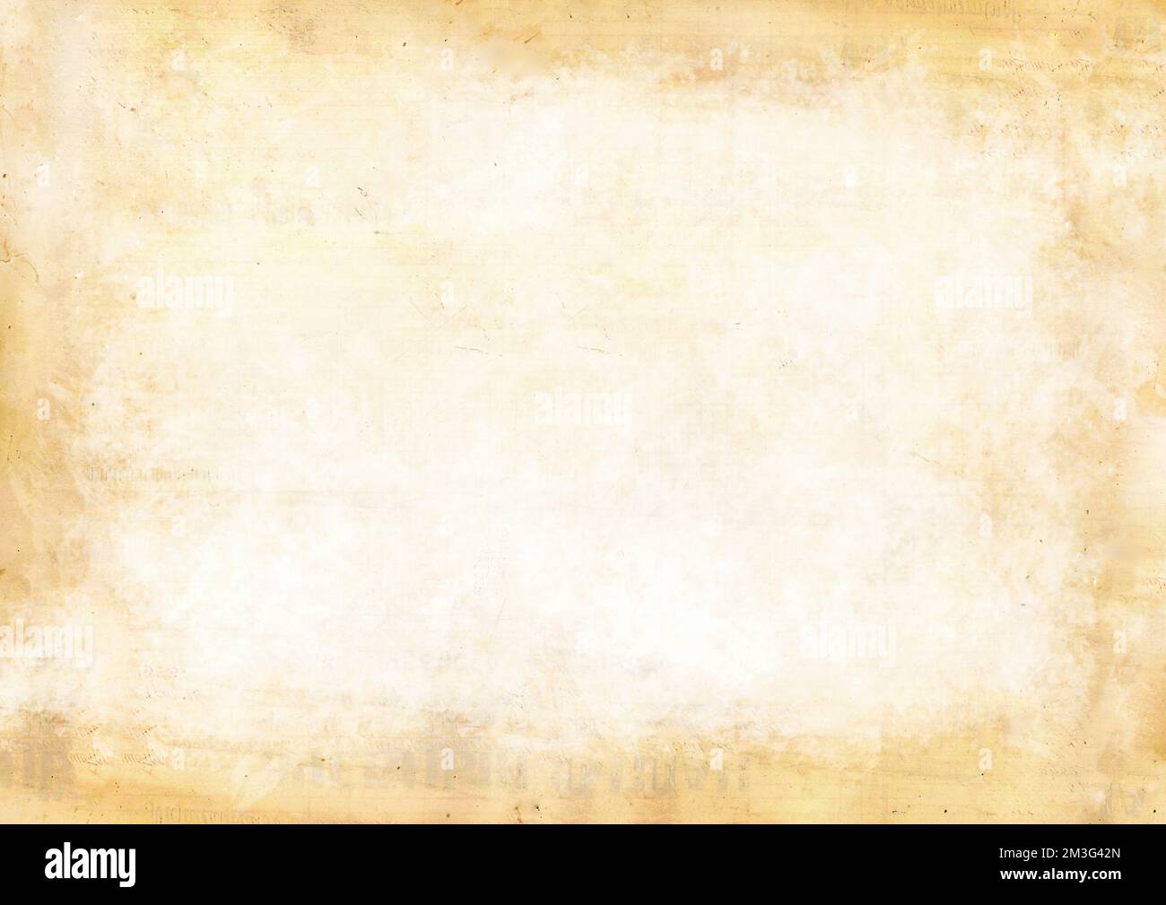 Texture of old yellow paper with scratches and scuffs. Parchment. retro ...