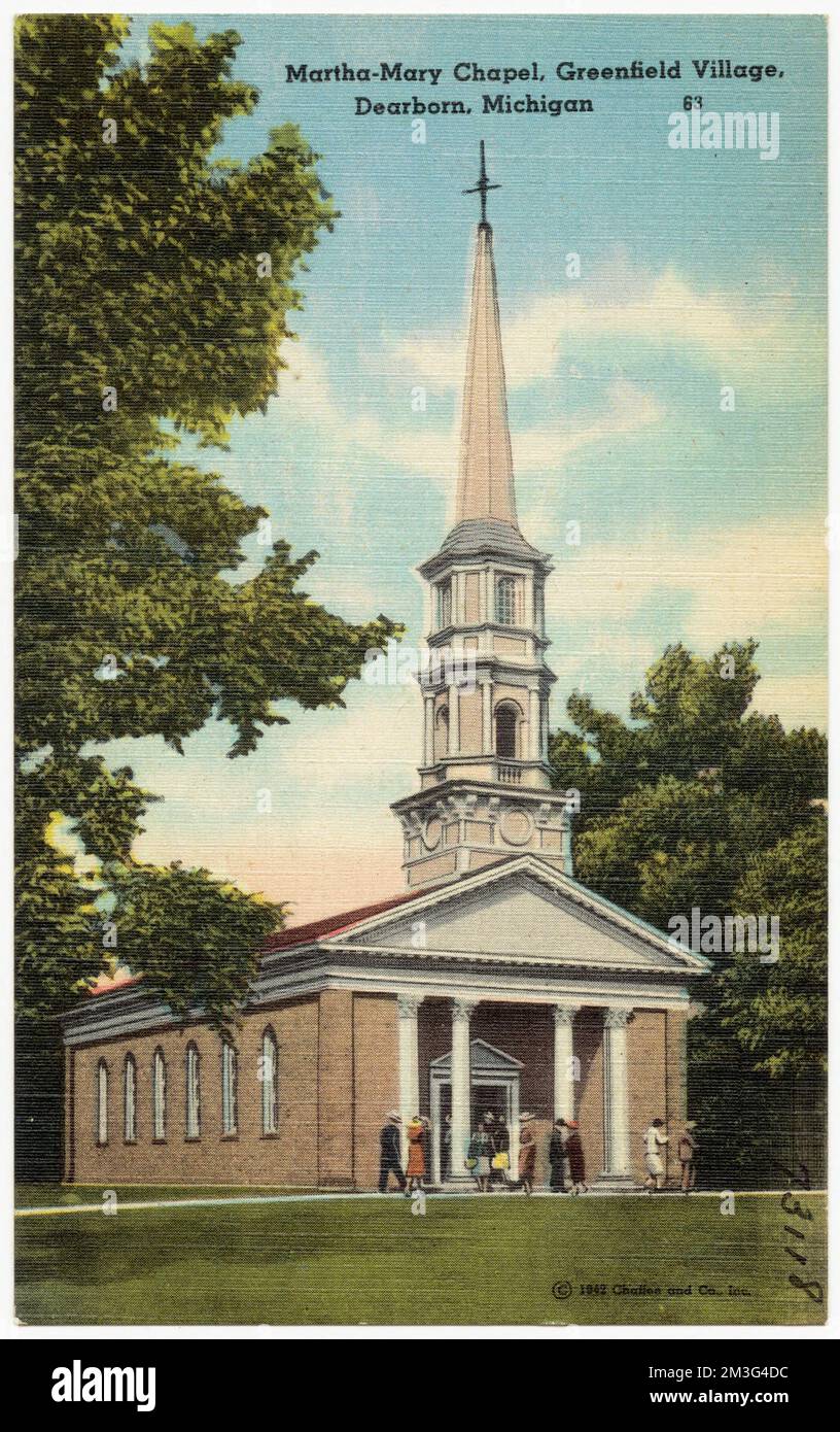 Martha-Mary Chapel, Greenfield Village, Dearborn, Michigan , Churches ...
