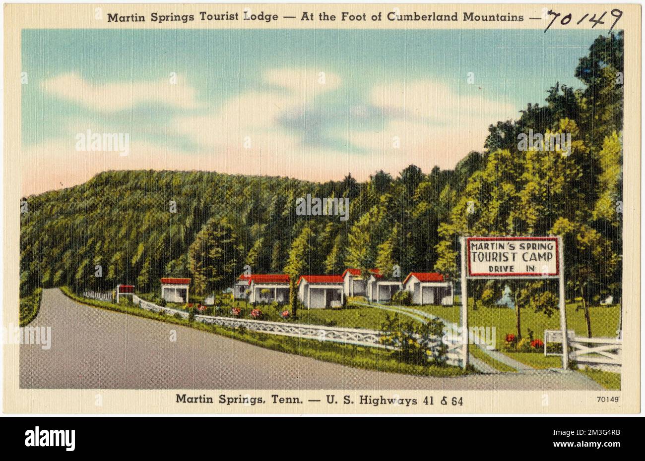 Martin Springs Tourist Lodge -- At the foot of Cumberland Mountains ...