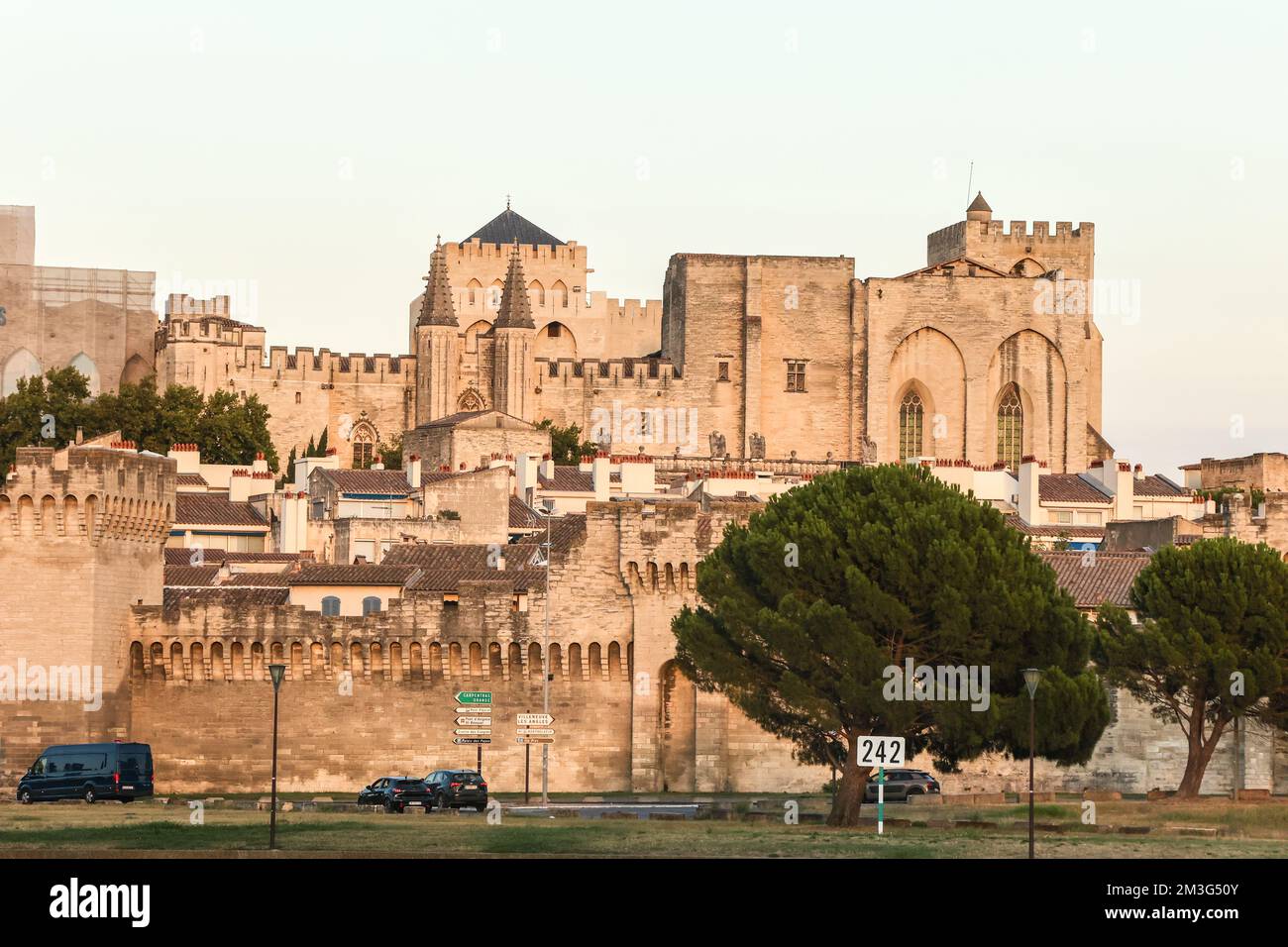 Sunset,sundown,Avignon,France,French,South of France,Southern France,French,Summer,August ...