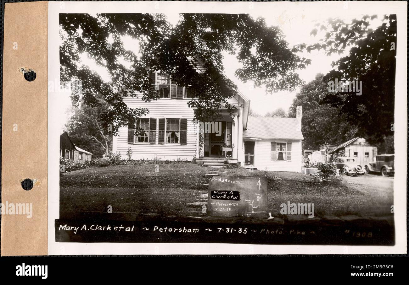 Mary A. Clark et al., house, Petersham, Mass., July 31, 1935 : Parcel ...