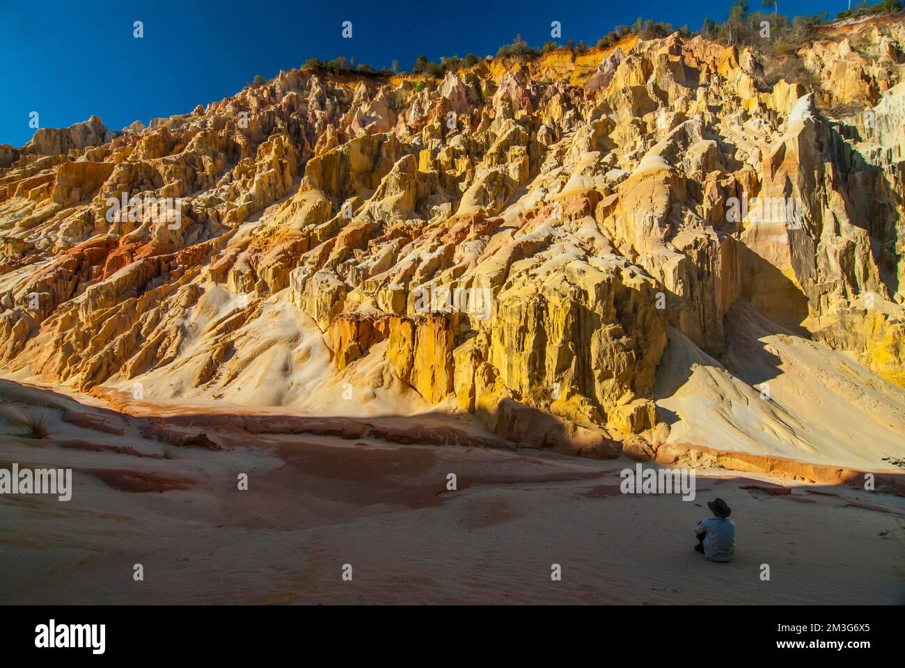 Lavaka of Ankarokaroka, a unique moon-like landscape, Ankarafantsika ...