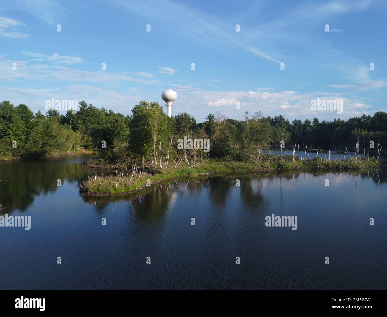 The beautiful Ben Bolt landscape with lush trees surrounding the Water ...