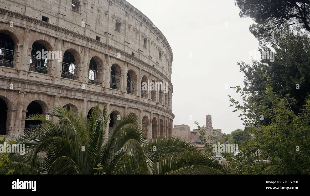 Italy, Rome-August 12,2022:The largest amphitheater of antiquity in ...