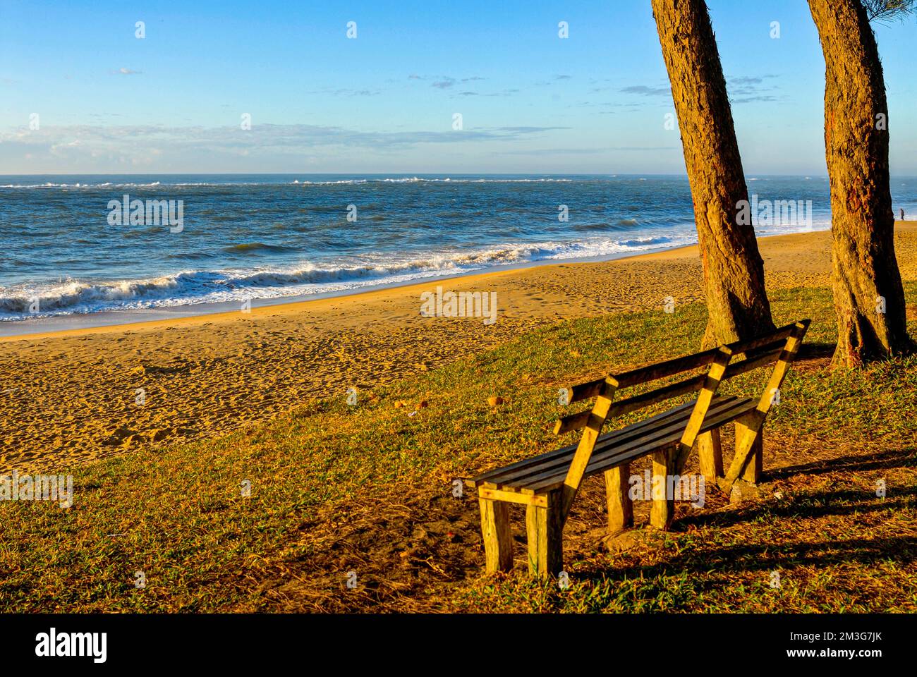 Long sandy beach in Manakara on the east coast of Madagascar Stock ...