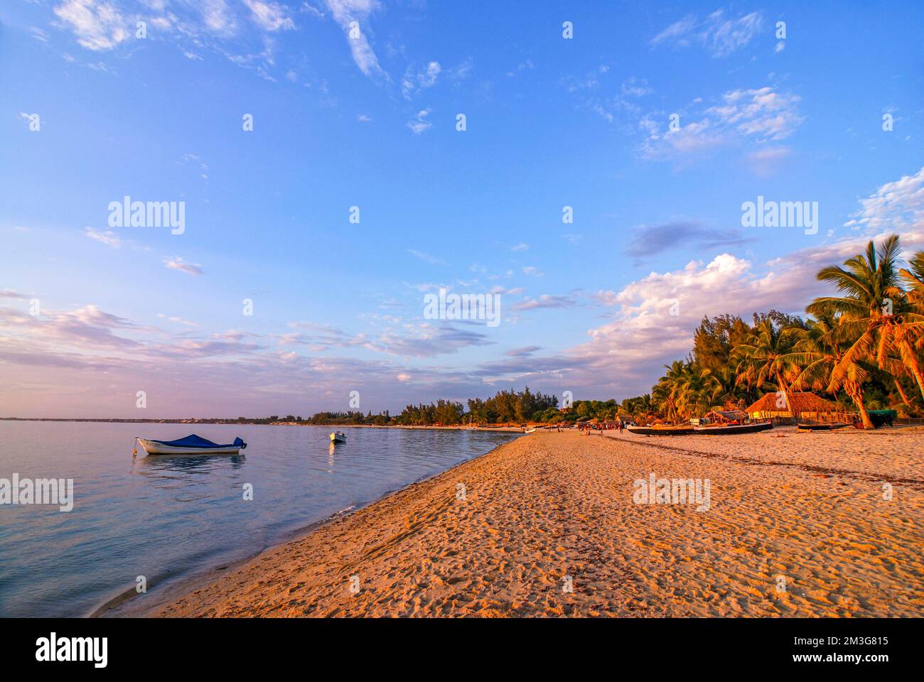 Beach of Ifaty at sunset, Madagascar, Indian Ocean Stock Photo - Alamy