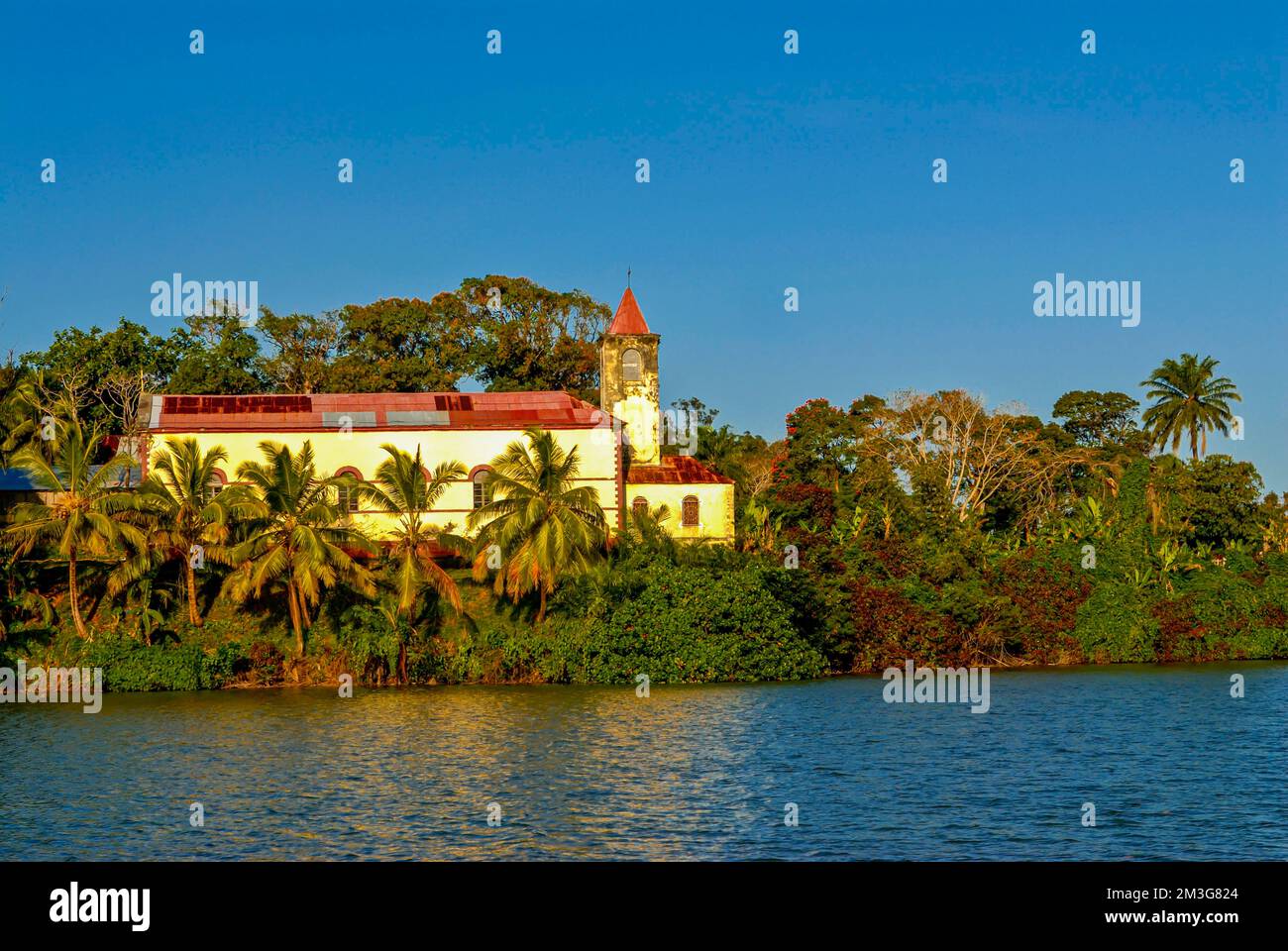 Old church on the Island Ile Sainte-Marie although Nosy Boraha ...