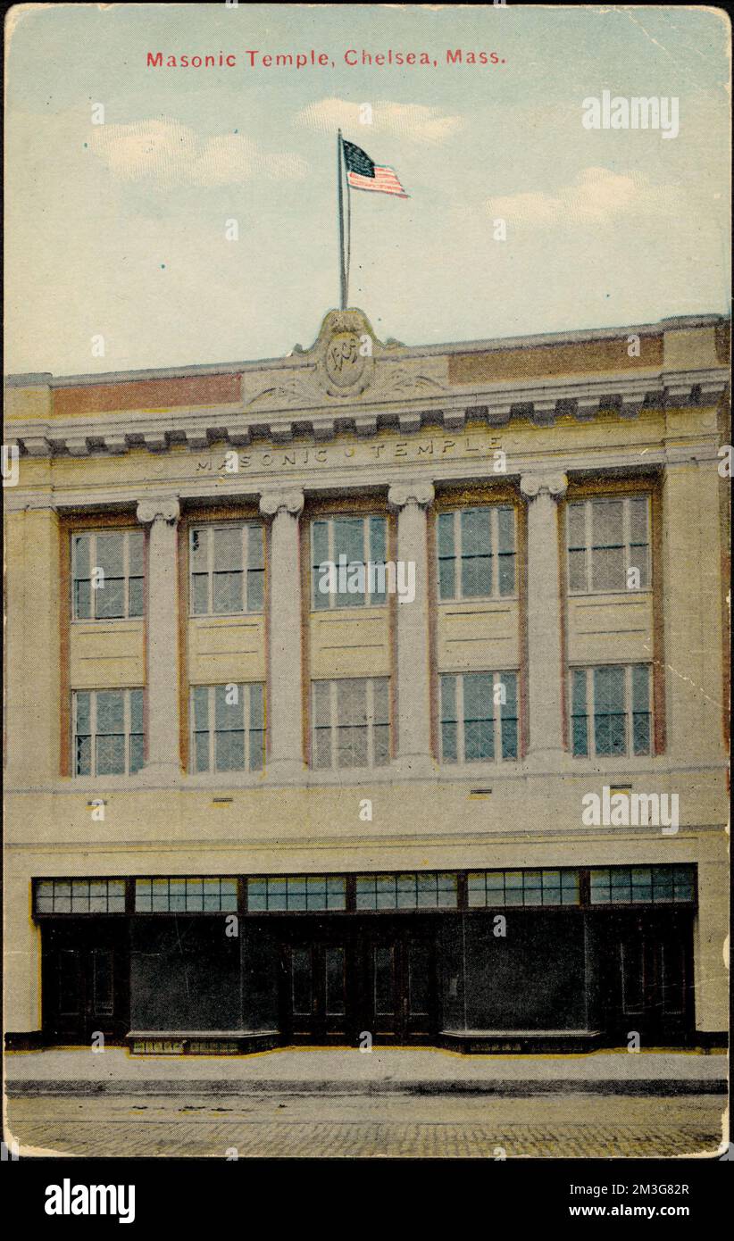 Masonic temple, Chelsea, Mass. , Masonic buildings, Freemasons. Chelsea ...