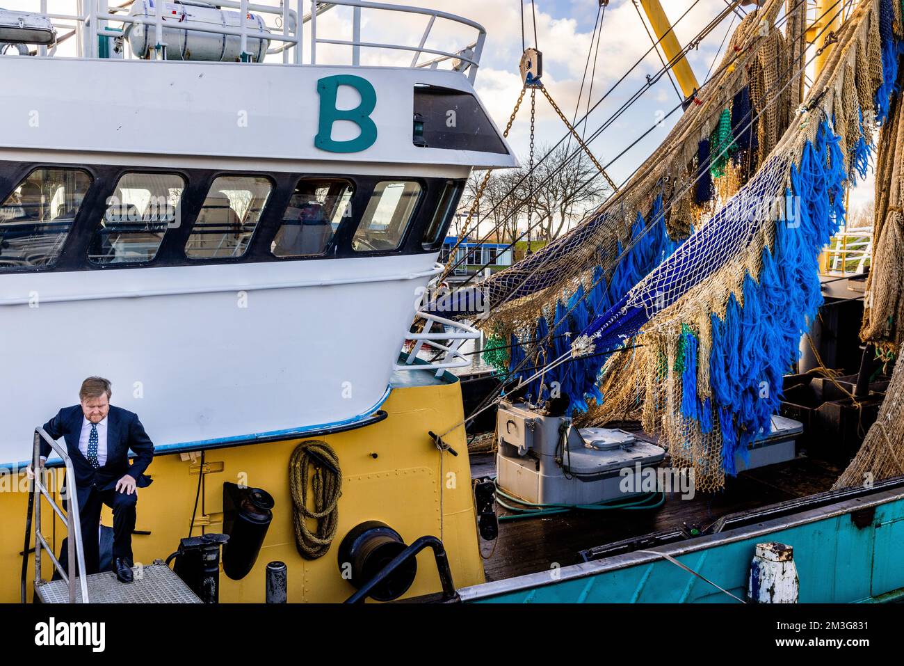STELLENDAM - King Willem-Alexander and Minister Piet Adema (not in ...
