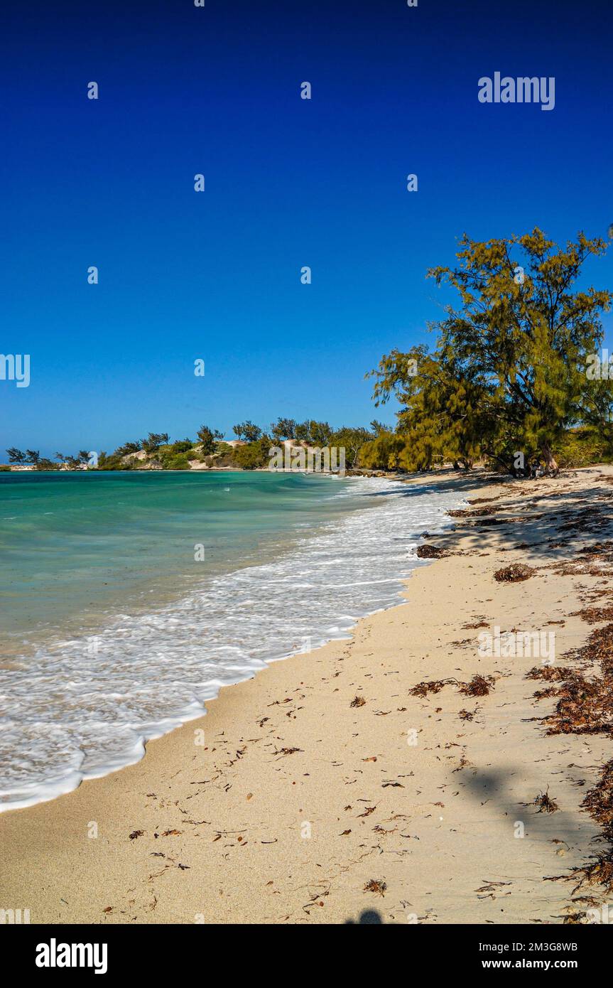 White sand beach near Diego Suarez, Antsiranana, northern Madagascar ...