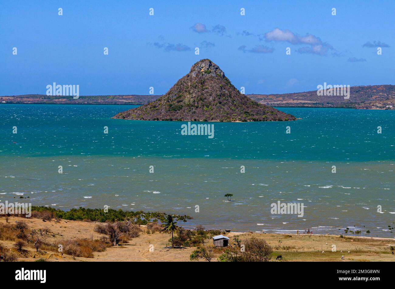 Volcanic cone in the bay of Diego Suarez, northern Madagascar Stock ...