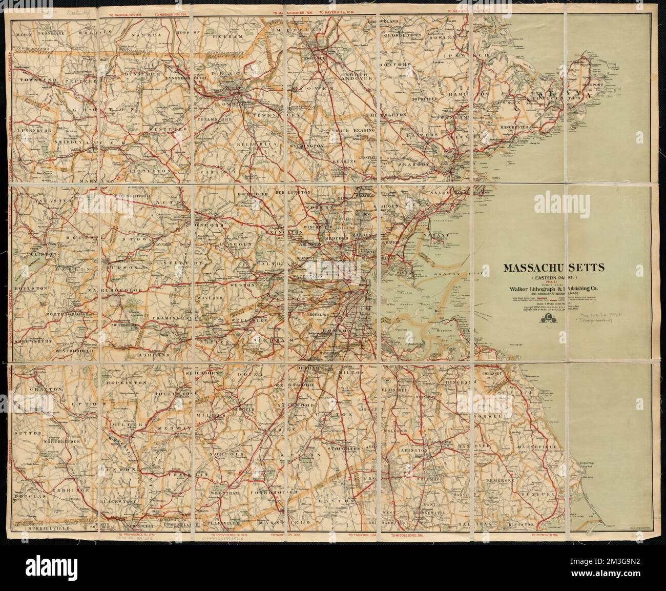 Massachusetts : eastern part, no.11 , Roads, Massachusetts, Maps ...