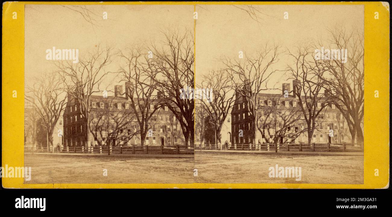 Massachusetts hall harvard university hi-res stock photography and ...