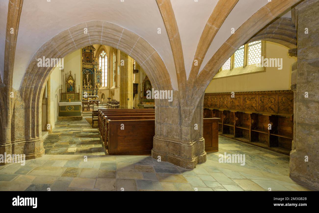 Gothic Hospital Church of St. Sigismund, Oberwoelz, Styria, Austria ...