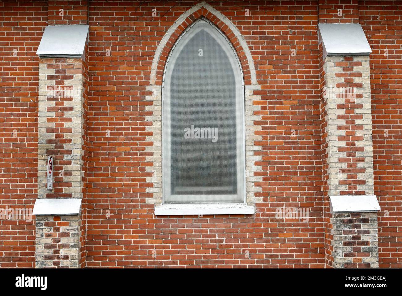 Church, brick architecture, Ormstown, Province of Quebec, Canada Stock ...