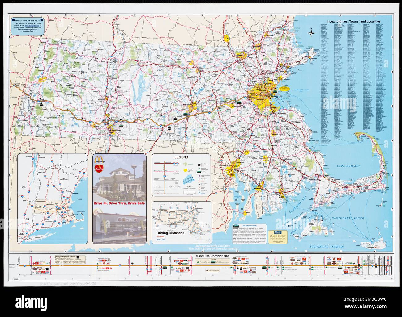 Massachusetts Turnpike Map The Main Street Of Massachusetts Massachusetts Maps Roads