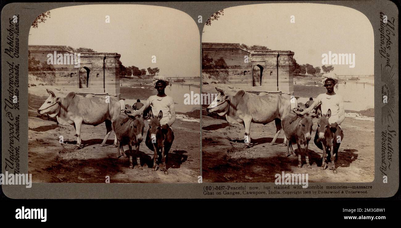 'Massacre Ghat', scene of death during the mutiny, Cawnpore, India ...