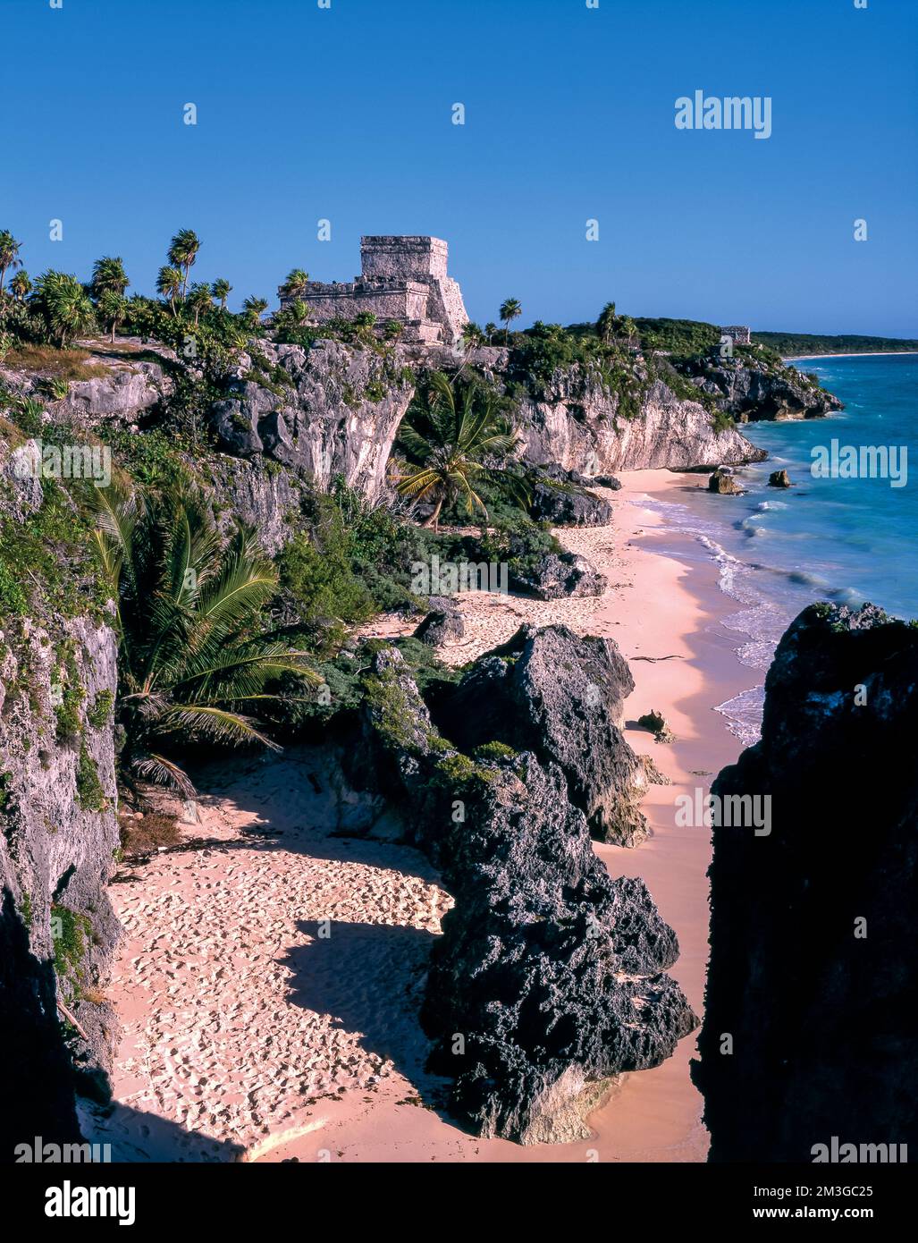 Archaeological zone of Tulum, Yucatan, Quintana Roo, Mexico Stock Photo ...