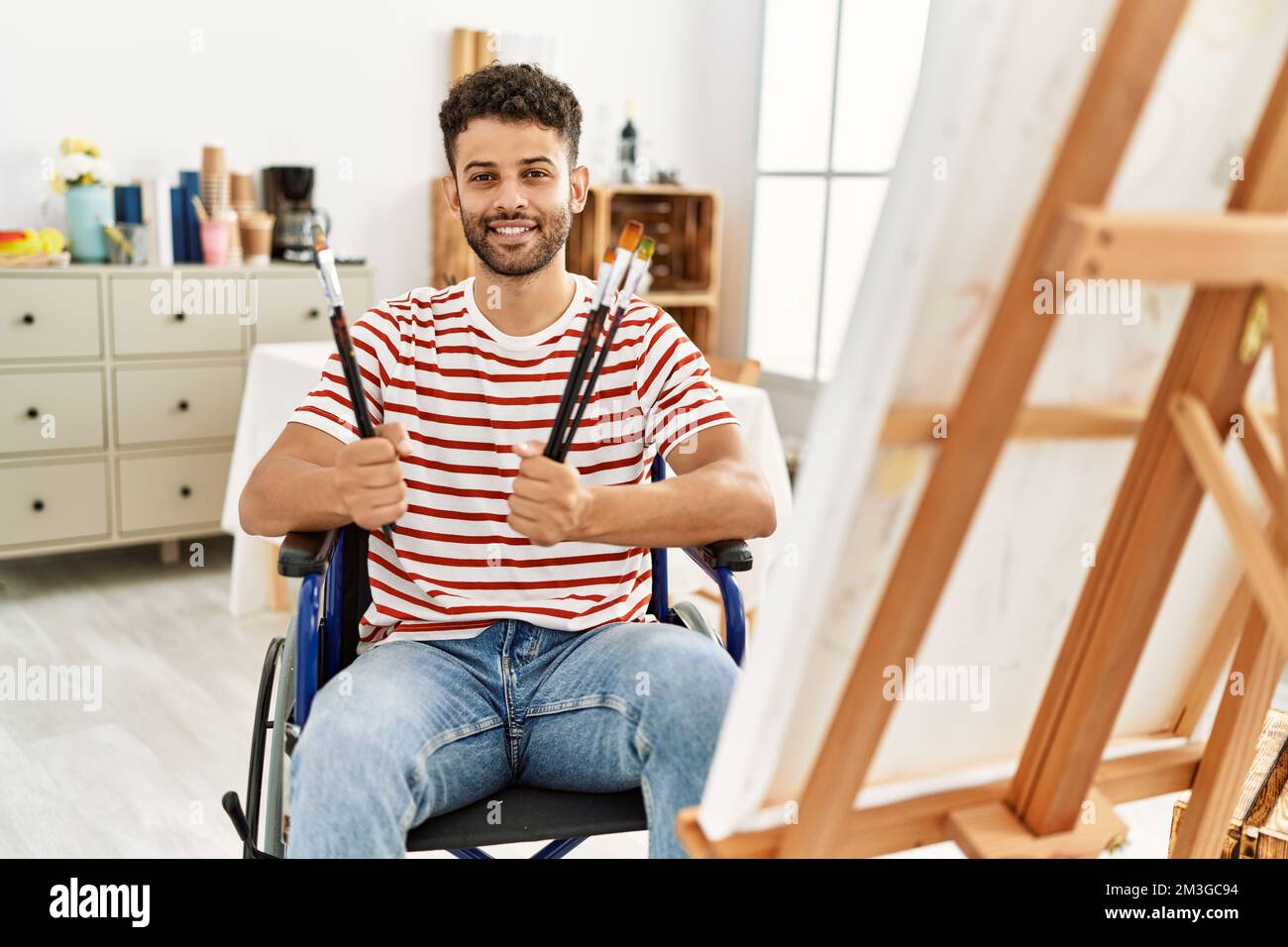 Arabic person wheelchair hi-res stock photography and images - Alamy