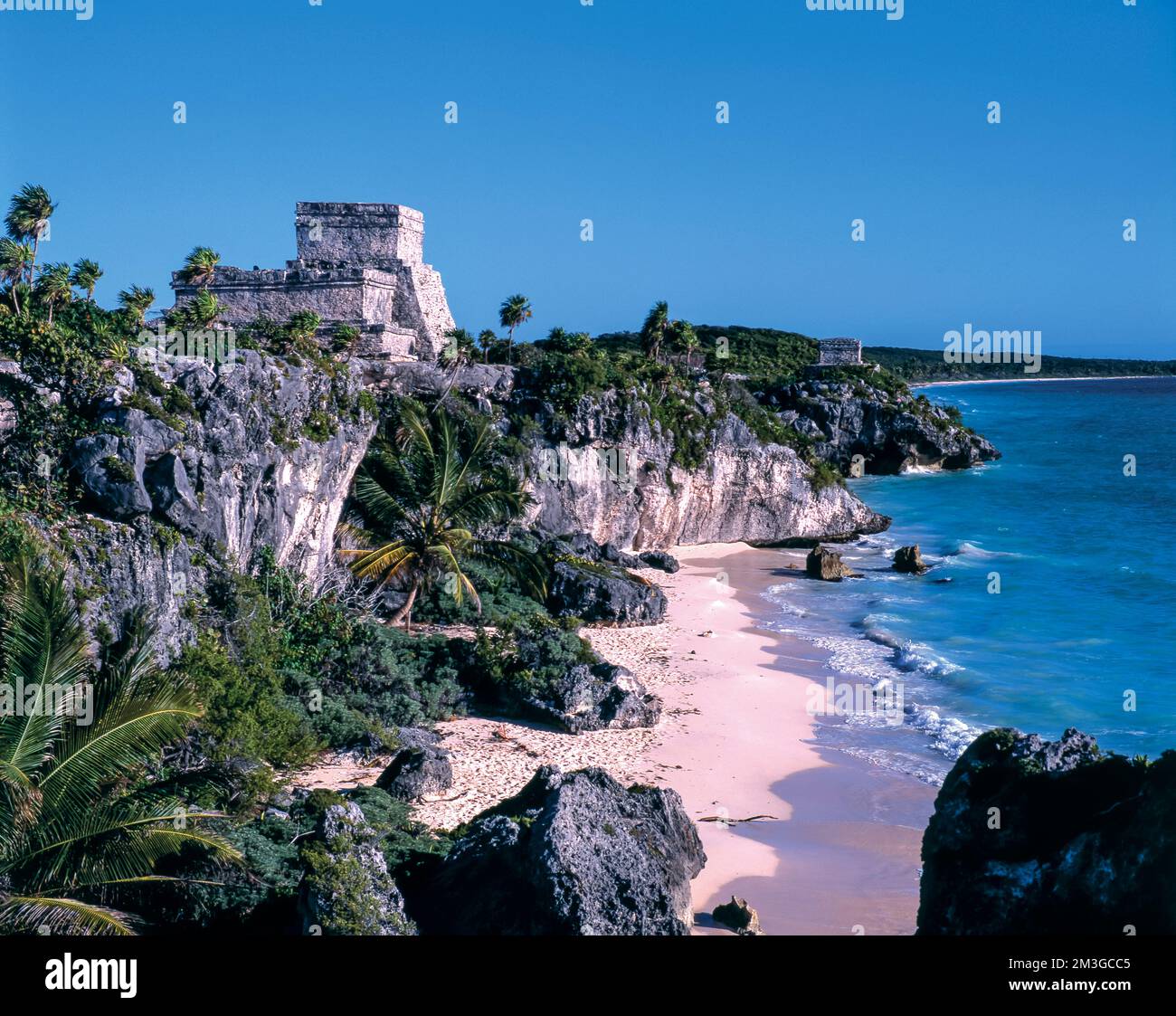 Archaeological zone of Tulum, Yucatan, Quintana Roo, Mexico Stock Photo ...